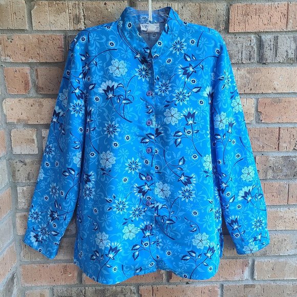 Tog Shop | Tops | The Tog Shop Womens Button Up Top Blouse Long Sleeves ...